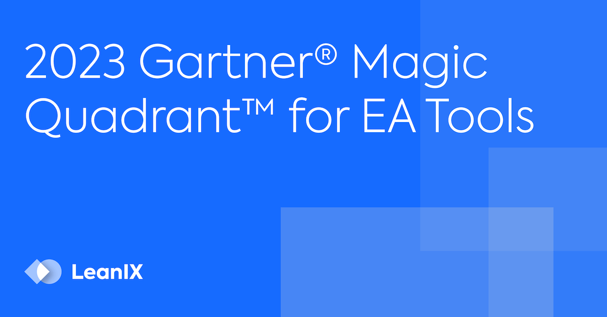 2023 Gartner Magic Quadrant Names LeanIX As An EA Leader 2023 Gartner Magic Quadrant Names LeanIX As An EA Leader